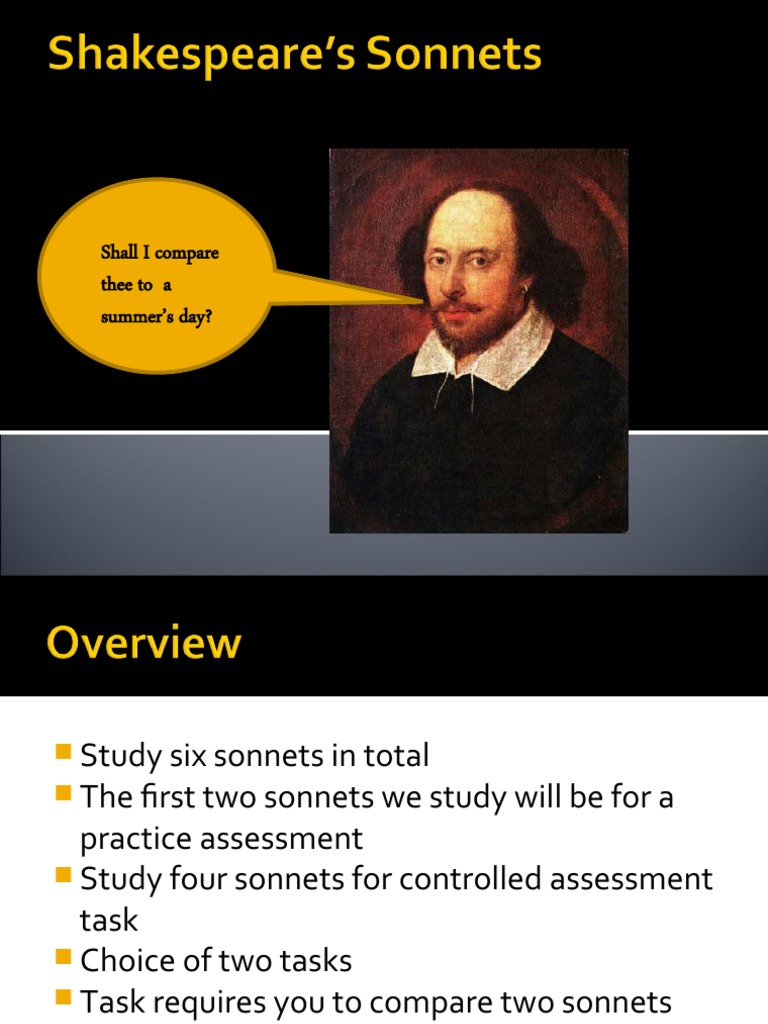 Intro To Sonnets | PDF | Sonnets | Poetry