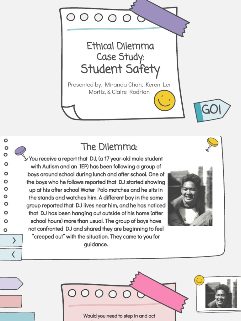 Ethical Dilemma Student Safety Presentation Slides | PDF | Bullying ...
