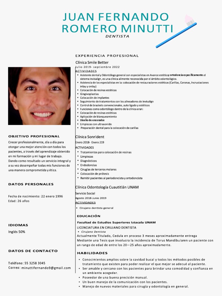 CV - FERNANDO Dentista | PDF