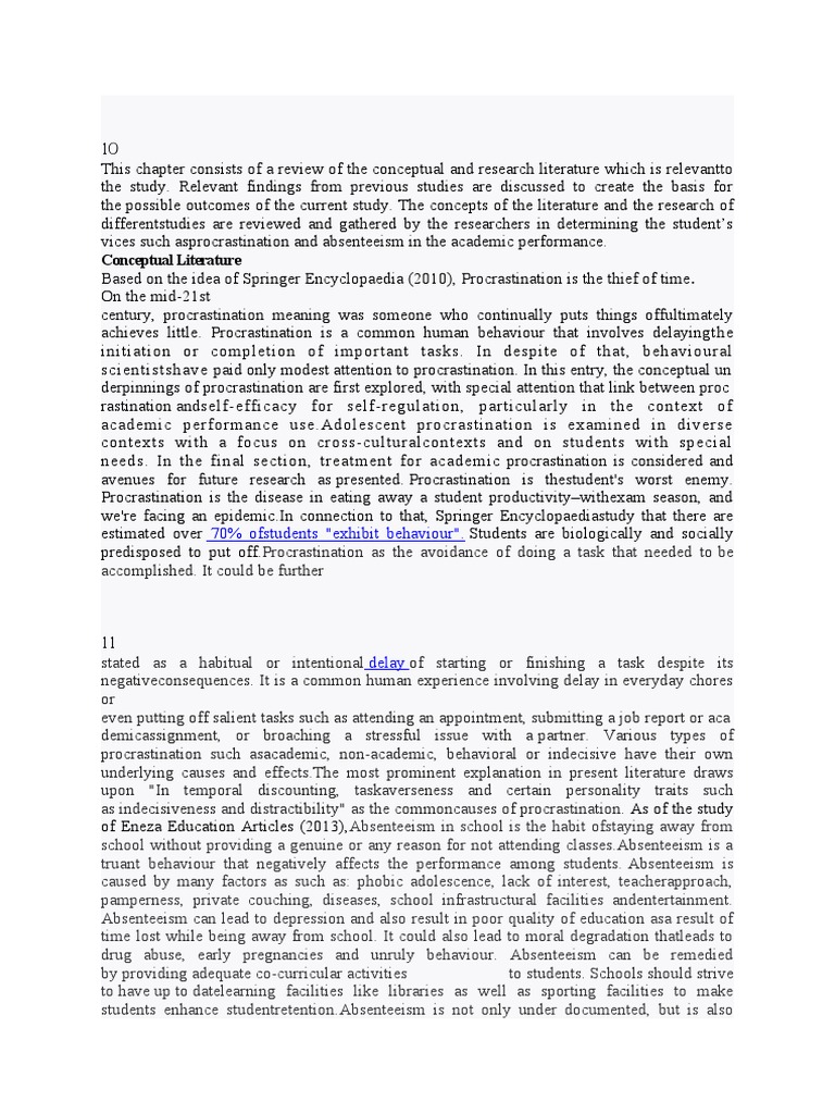 Chapter 3 | PDF | Procrastination | Professional Skills