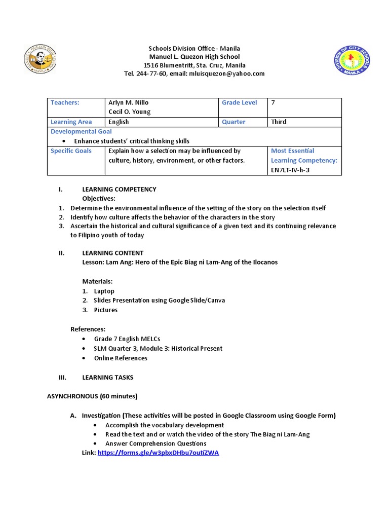 Edited Version Biag Ni Lam-Ang LP | Download Free PDF | Learning | Communication