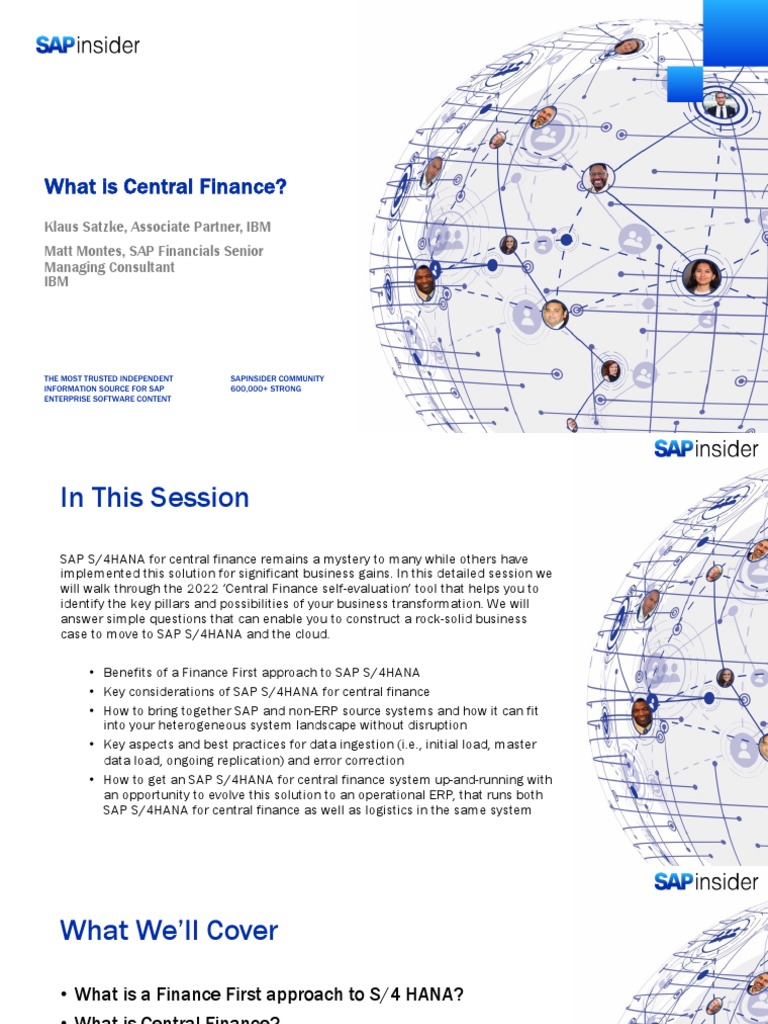 Roadmap What Is Central Finance | PDF | Mergers And Acquisitions ...