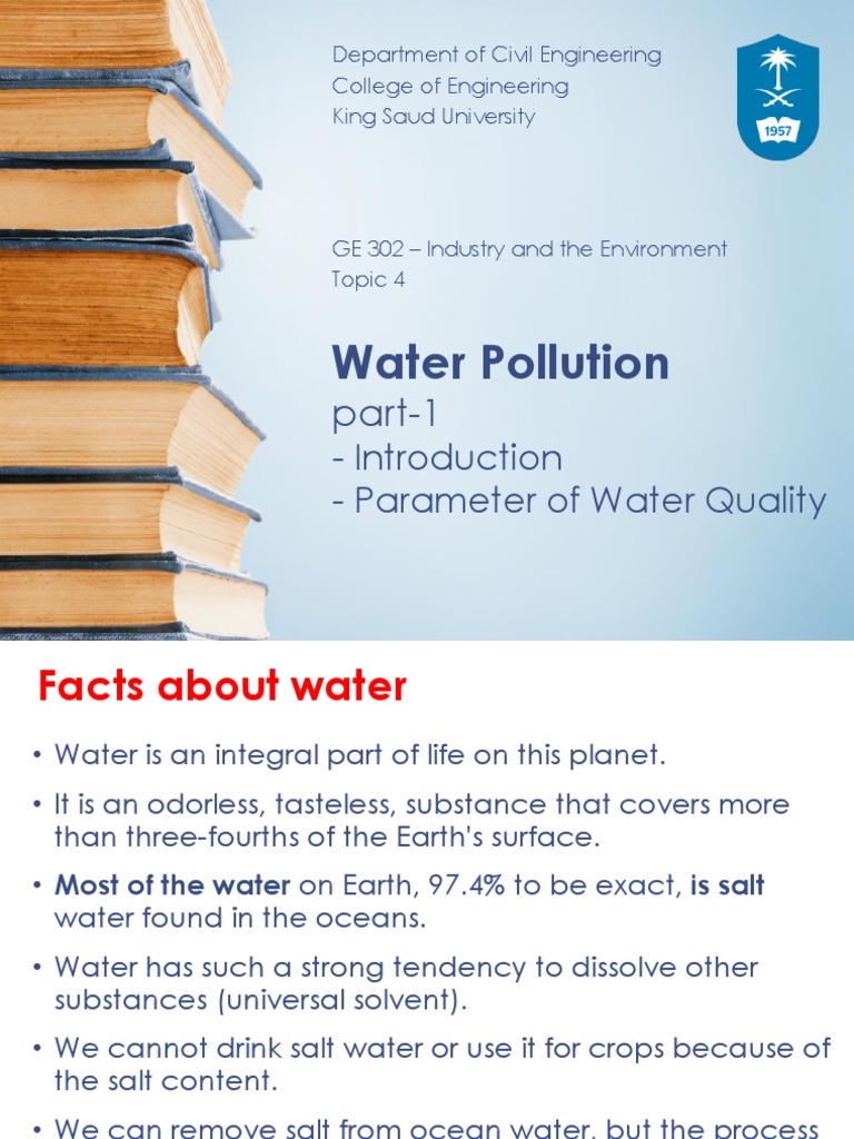 Water Pollution: An Introduction to Sources, Types, and Parameters for ...