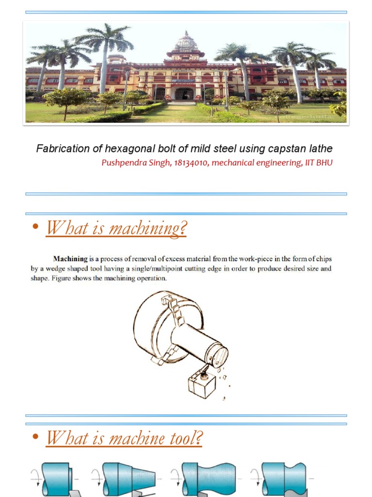 Capstan Lathe | PDF | Manufactured Goods | Industrial Equipment