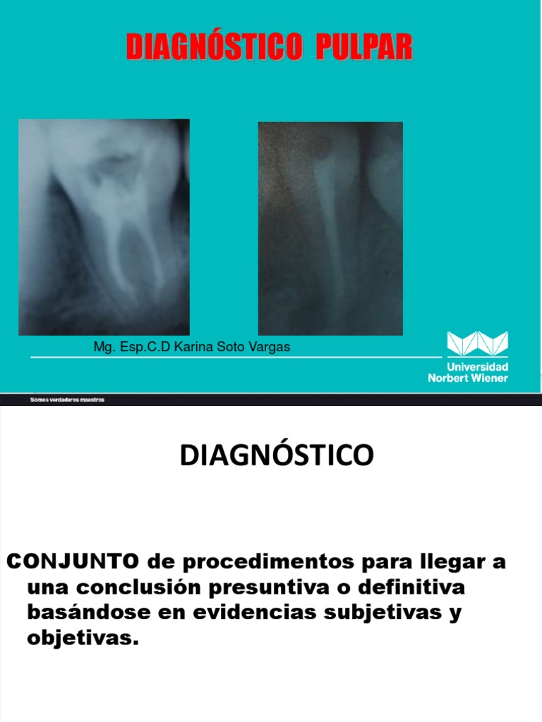Diagnostico Pulpar | PDF | Medicina CLINICA | Epidemiología