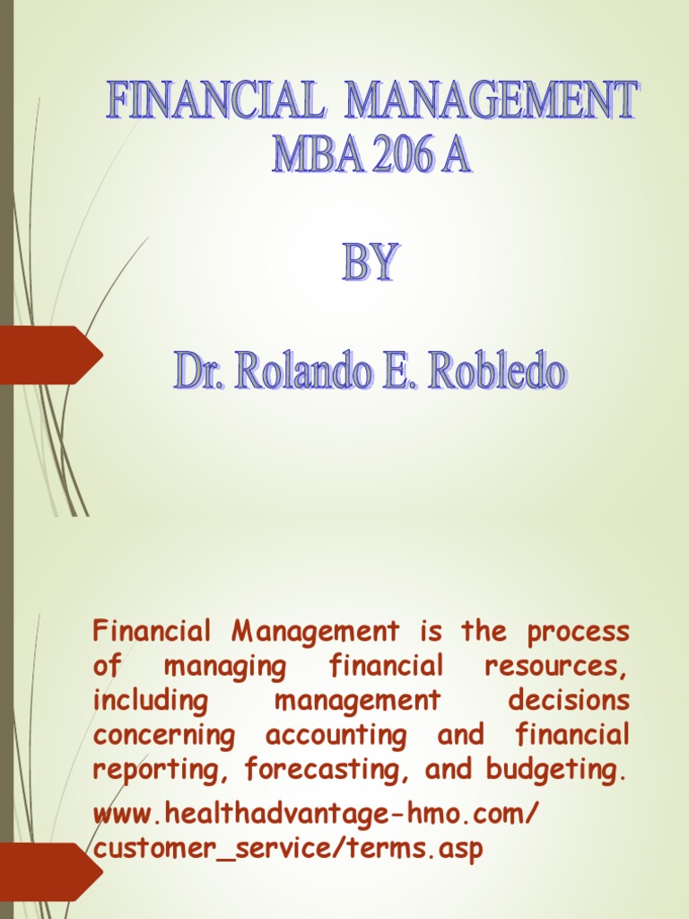 Intro Financial Management Presentation | PDF | Business | Corporations