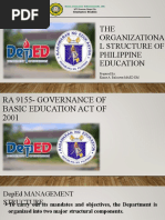 DEPED Organizational Chart | PDF | Learning | Cognition