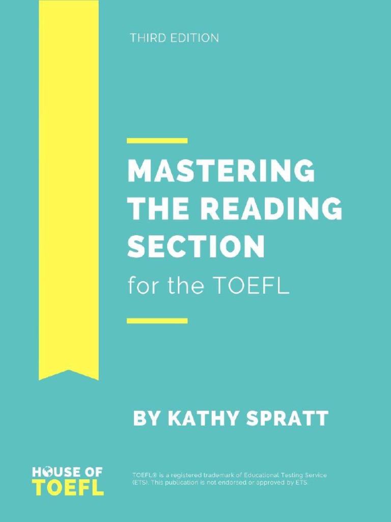 KATHY SPRATT - Mastering The Reading Section For The TOEFL (2020) | PDF