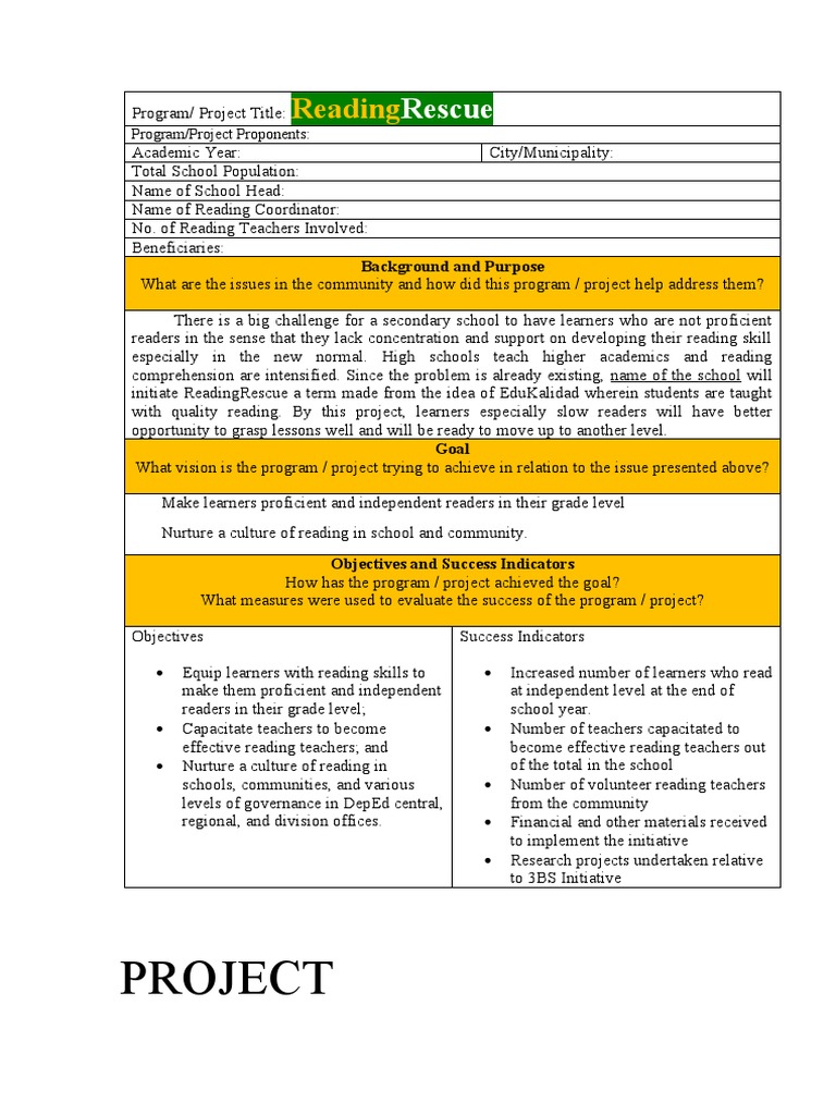 Reading Rescue | PDF
