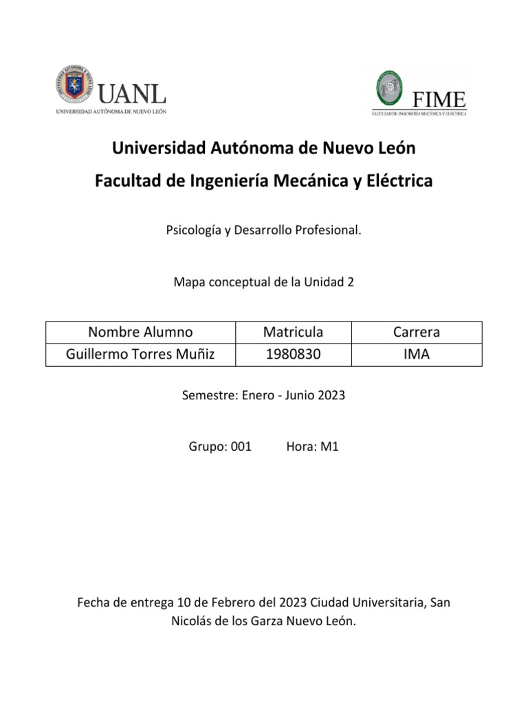 Mapa Conceptual FIME UANL 2023 | PDF