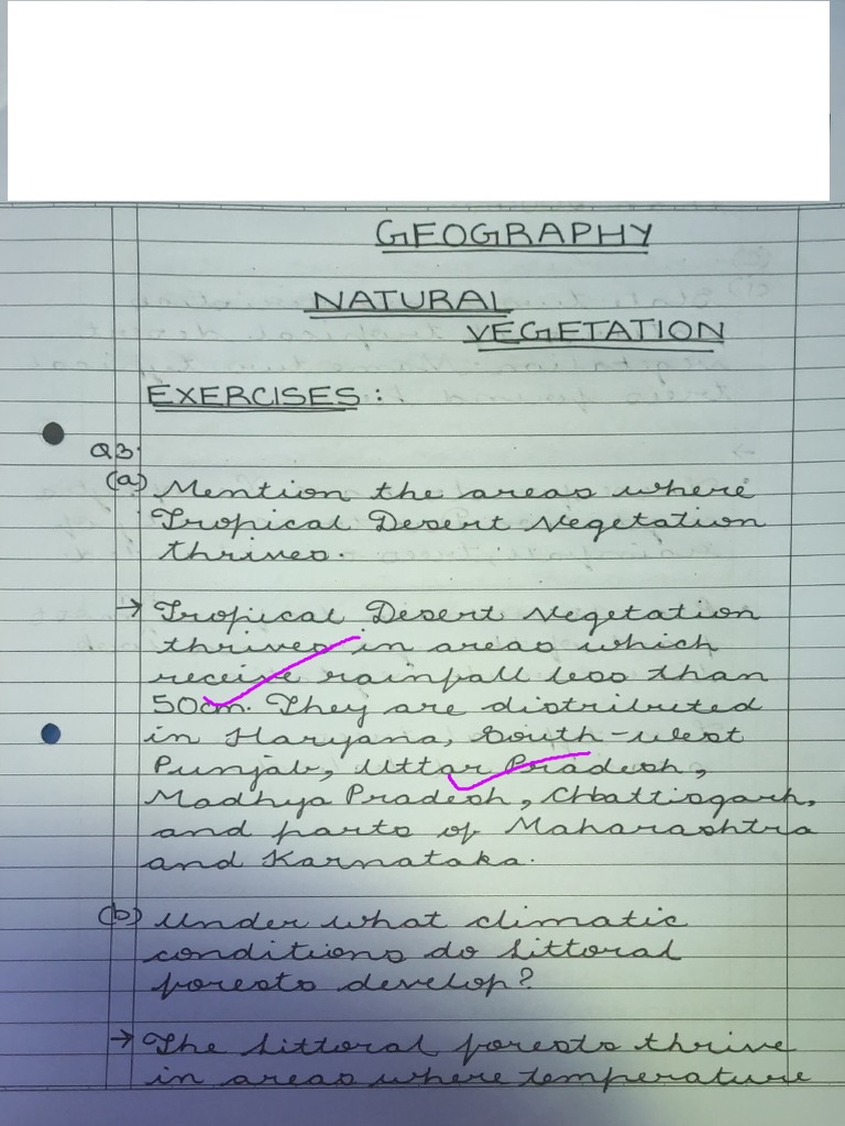 Geography Icse Natural Vegetation | PDF