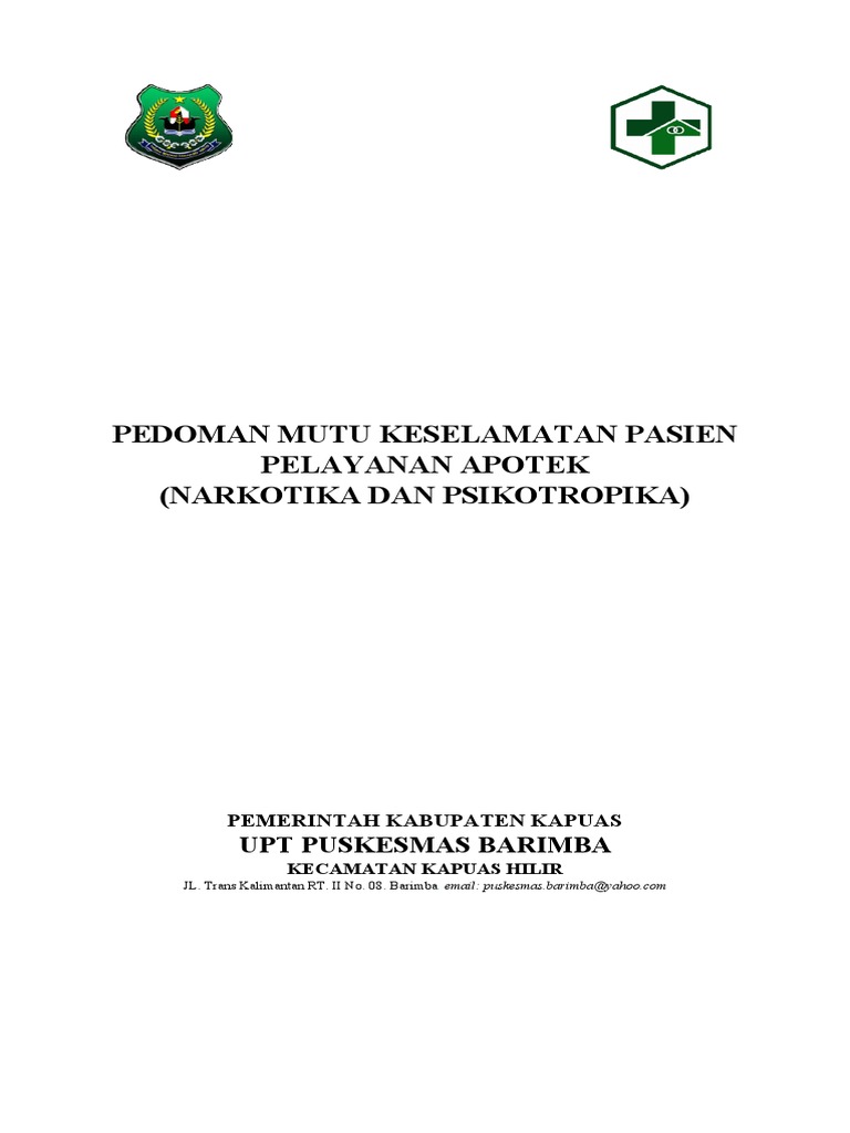 Pedoman Keselamatan Pasien Puskesmas Barimba | PDF | Pengembangan Diri