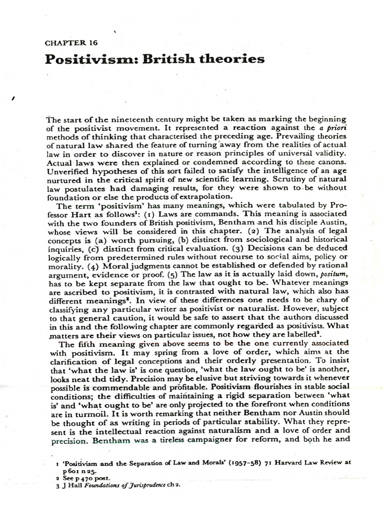 Positivism: British Theories: Priori | Download Free PDF | Positivism | Precedent