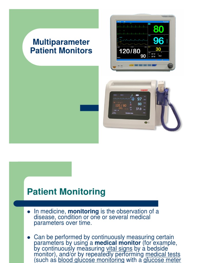 Multiparameter Patient Monitors-1 | PDF | Monitoring (Medicine) | Medicine