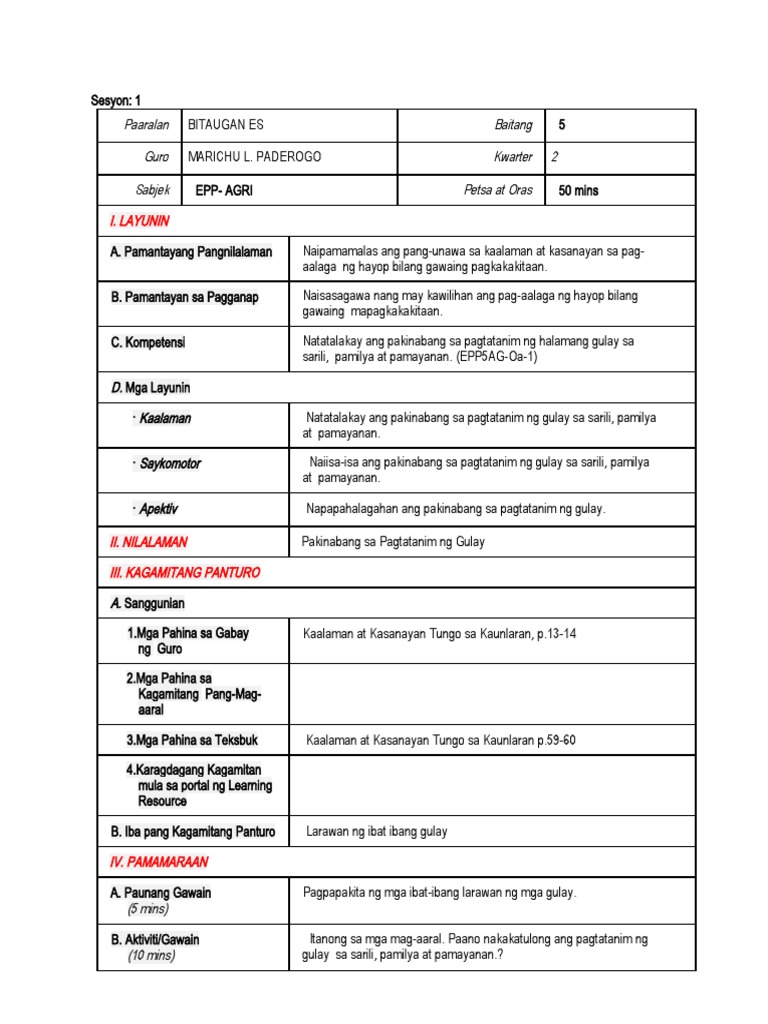 Afa-Dlp-Grade 5 | PDF