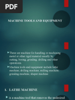 Different Types of Machine Tools | PDF