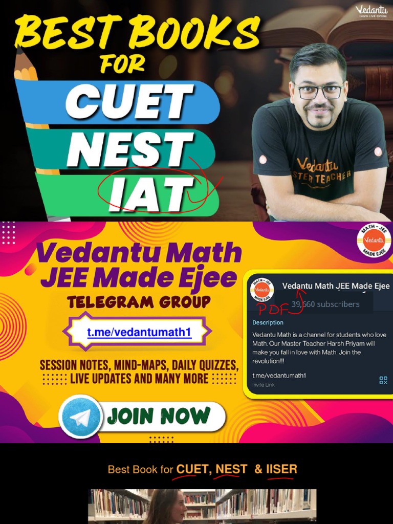 Best Books for IAT, NEST, and CUET | PDF | Science