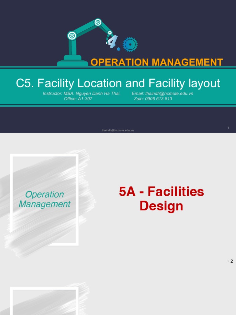 C5 - Facility Location and Facility Layout | PDF | Labour Economics | Business Process