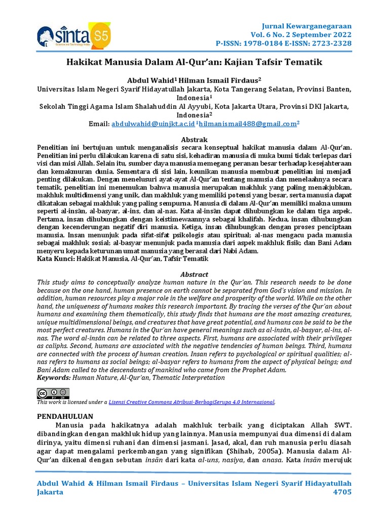 Baimppkn,+275 +Hakikat+Manusia+Dalam+Al-Qurâ ™an +Kajian+Tafsir+Tematik | PDF