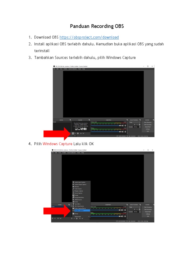 Panduan Penggunaan OBS | PDF | Teknologi & Rekayasa