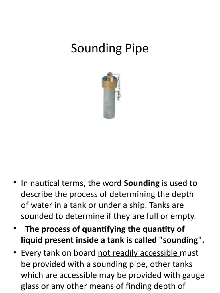 Sounding Pipe | PDF | Fuel Oil | Ships