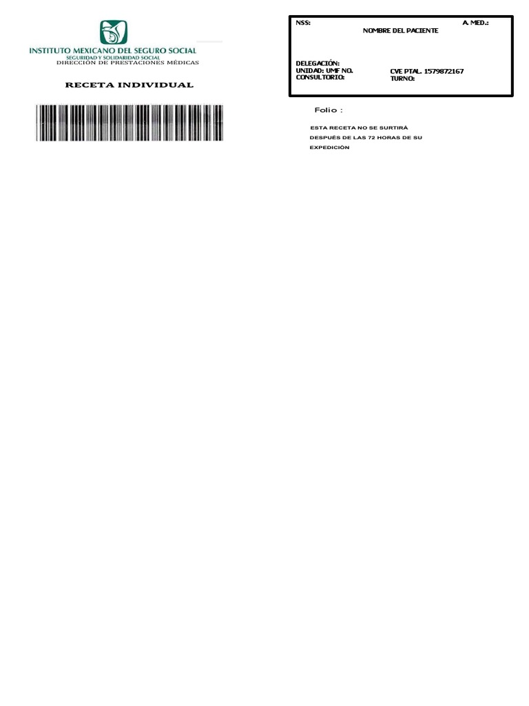Receta Imss | PDF