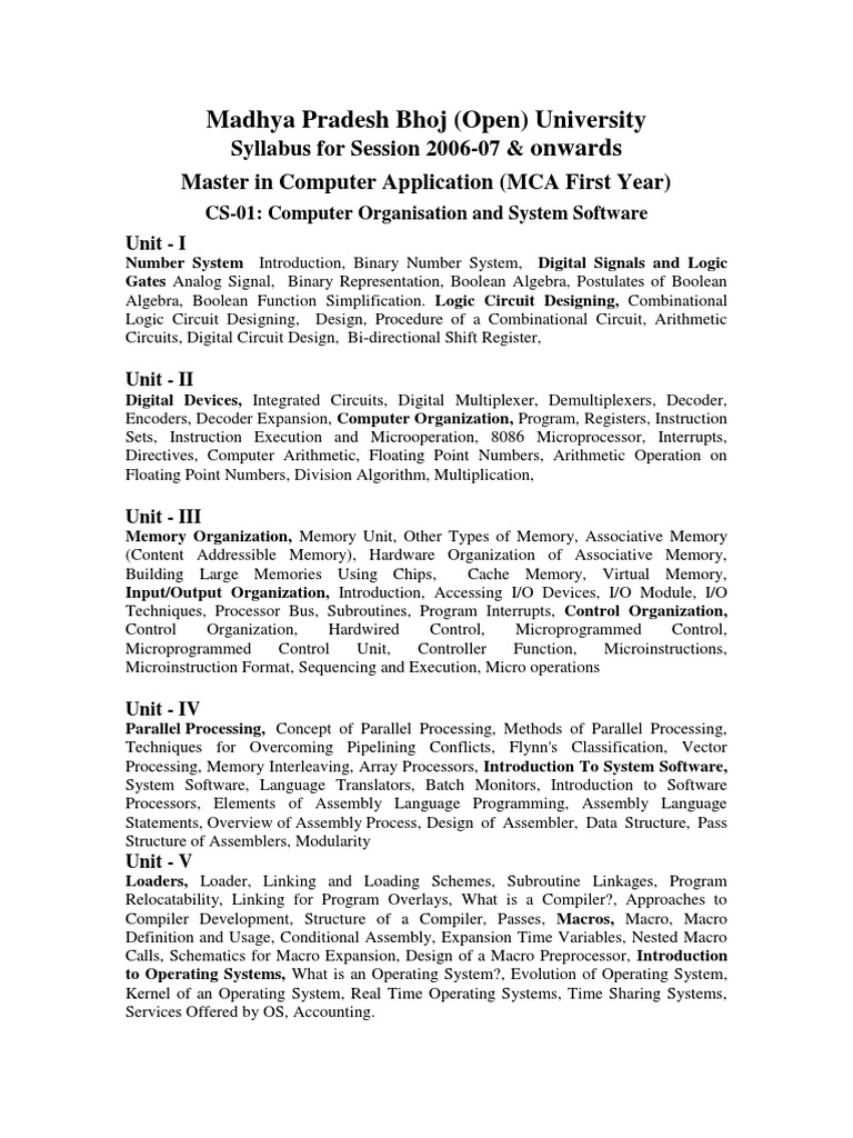 Pgdca Syllabus | PDF | Business | Technology & Engineering