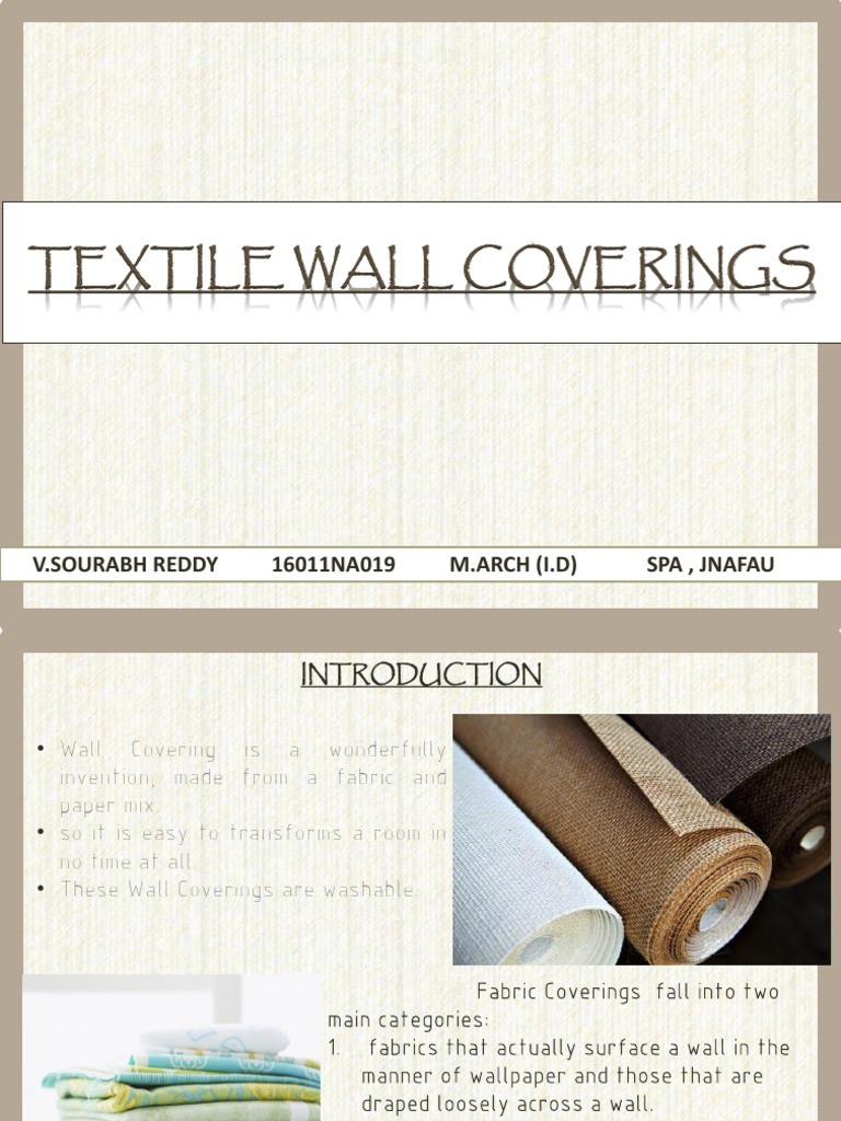 Textile Wall Coverings | PDF