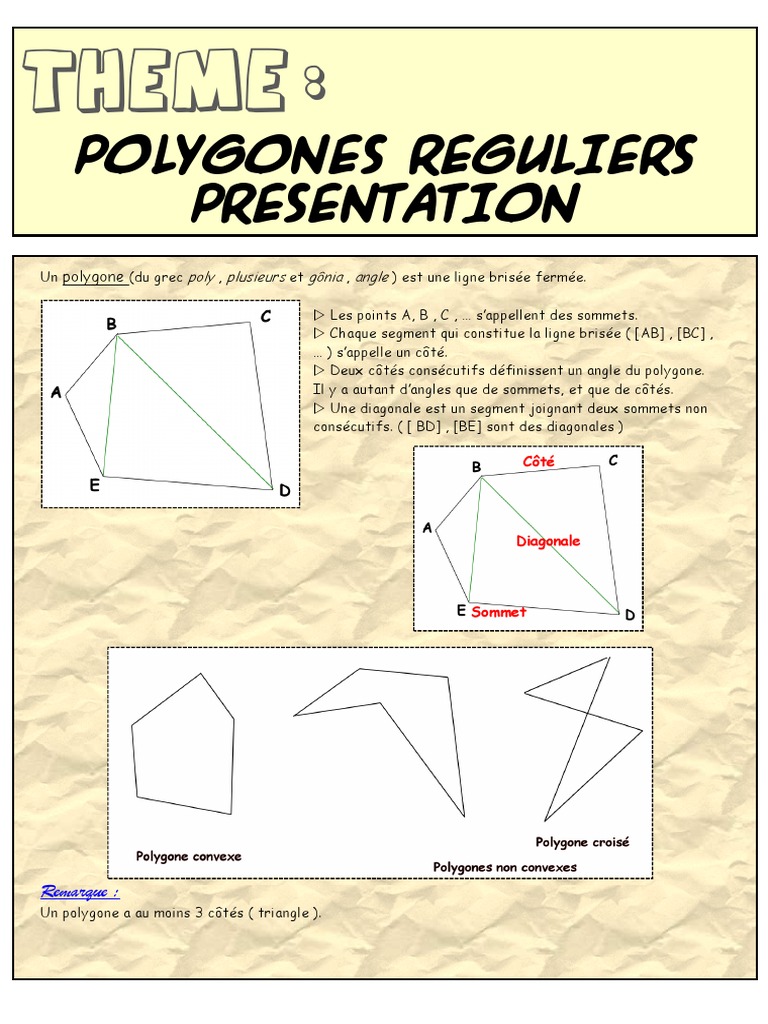 Polygones Reguliers - Presentation | PDF
