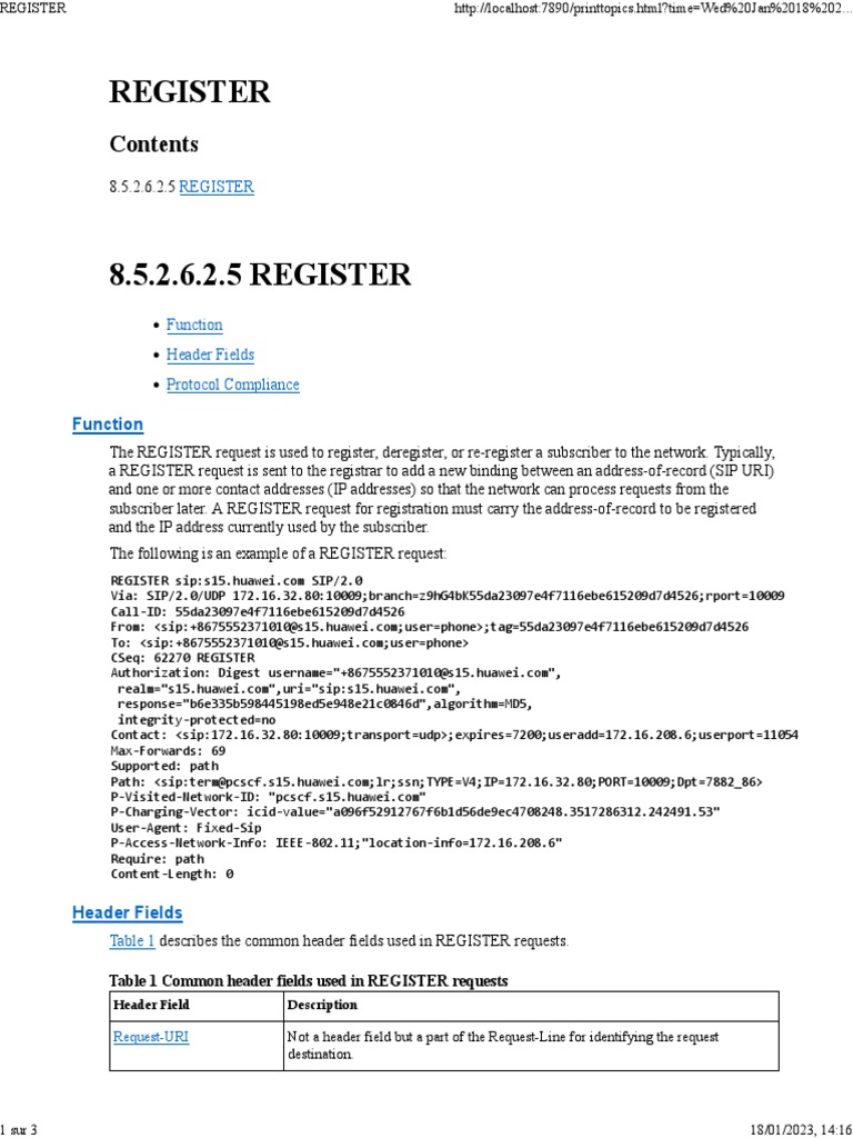 Register | Download Free PDF | Session Initiation Protocol | Internet ...