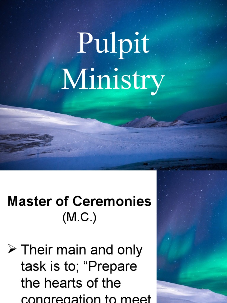 Pulpit Ministry | PDF | Prayer | Worship