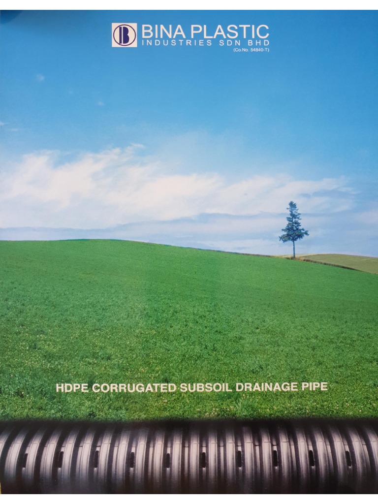 BINA PLASTIC - Perforated Subsoil Drainage Pipe | PDF