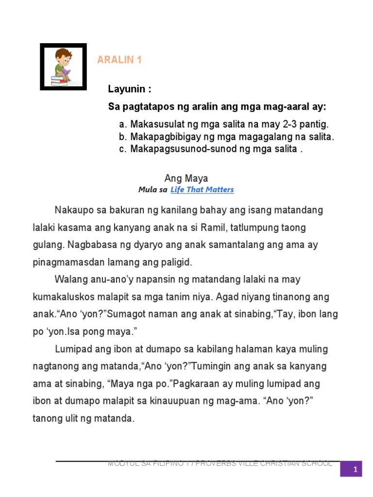 Fil.1-3rd. QTR - Learning-Modules | PDF