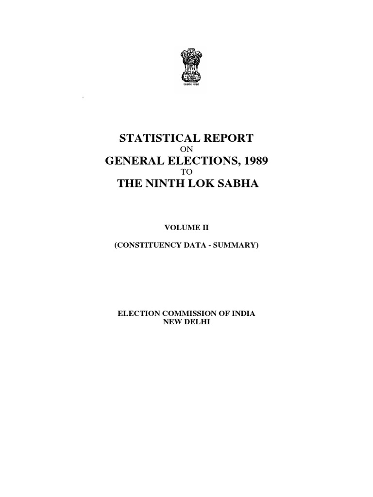 1989 (Vol II) | PDF | Indian National Congress | Electoral District