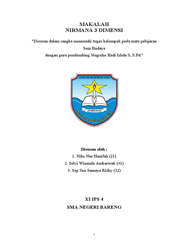 Makalah Nirmana 3D | PDF