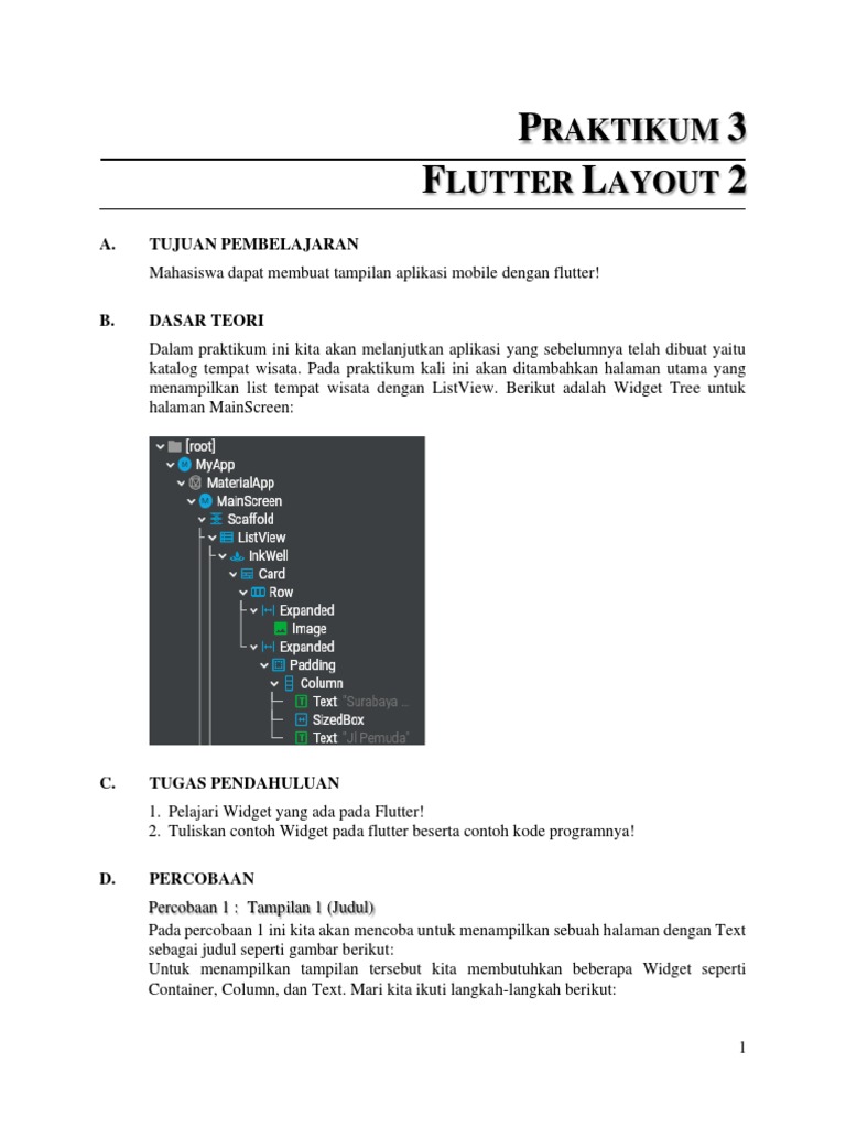M3.2 Flutter Layout Part-2 | PDF