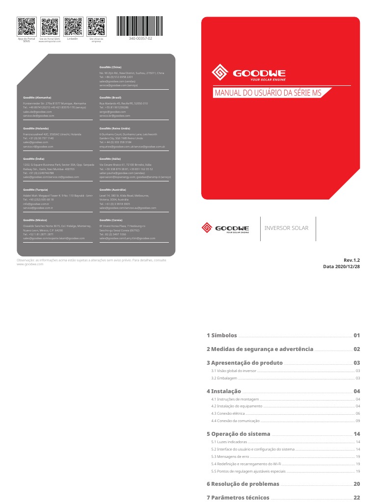 GW - MS - User manual-PT | PDF