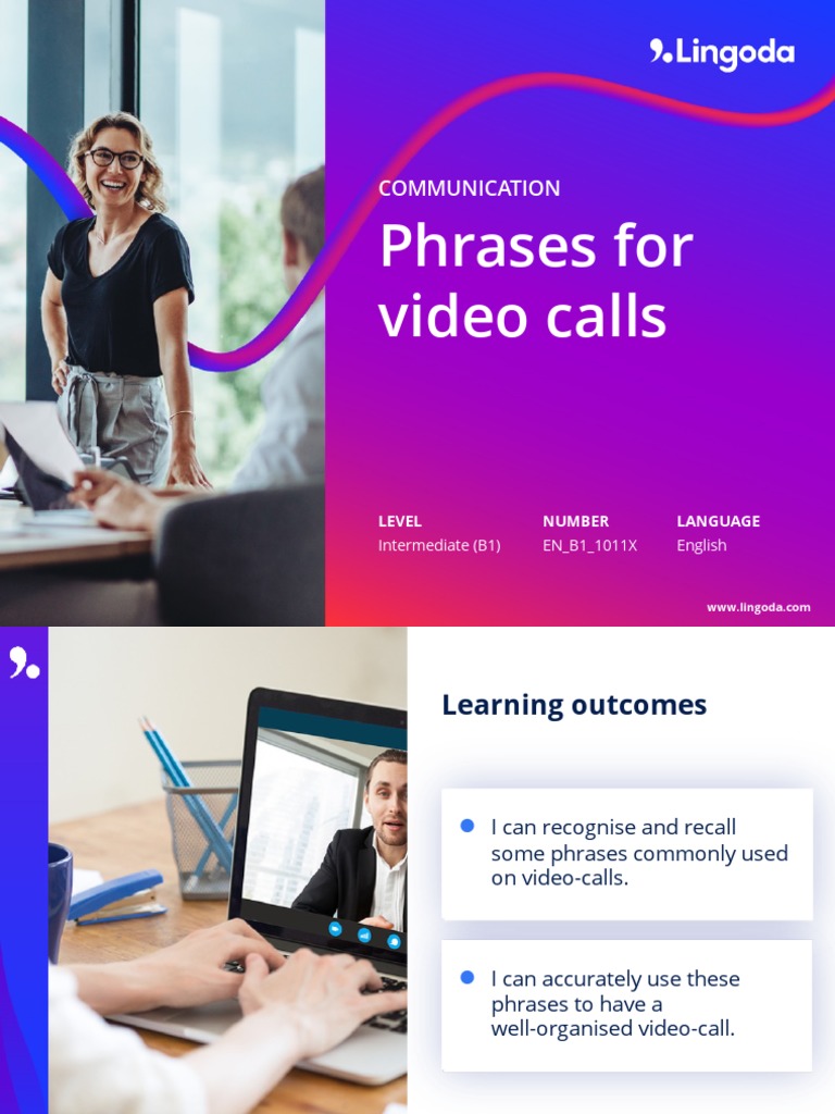 Phrases For Video Calls | PDF