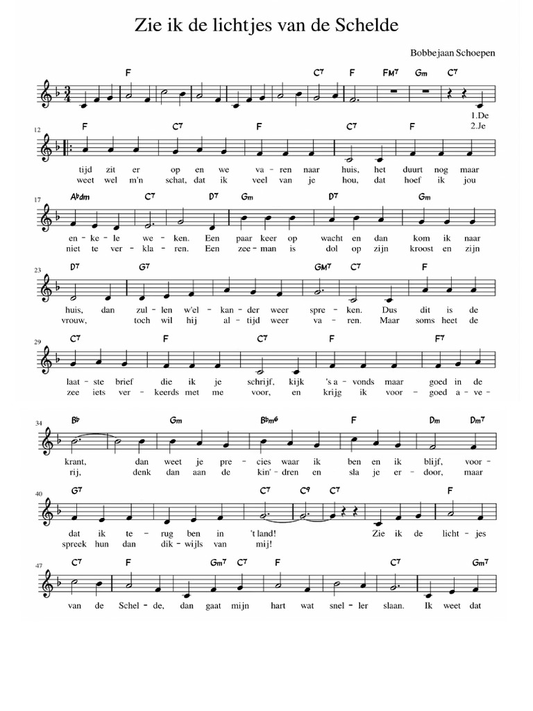 Zie Ik de Lichtjes Van de Schelde | PDF