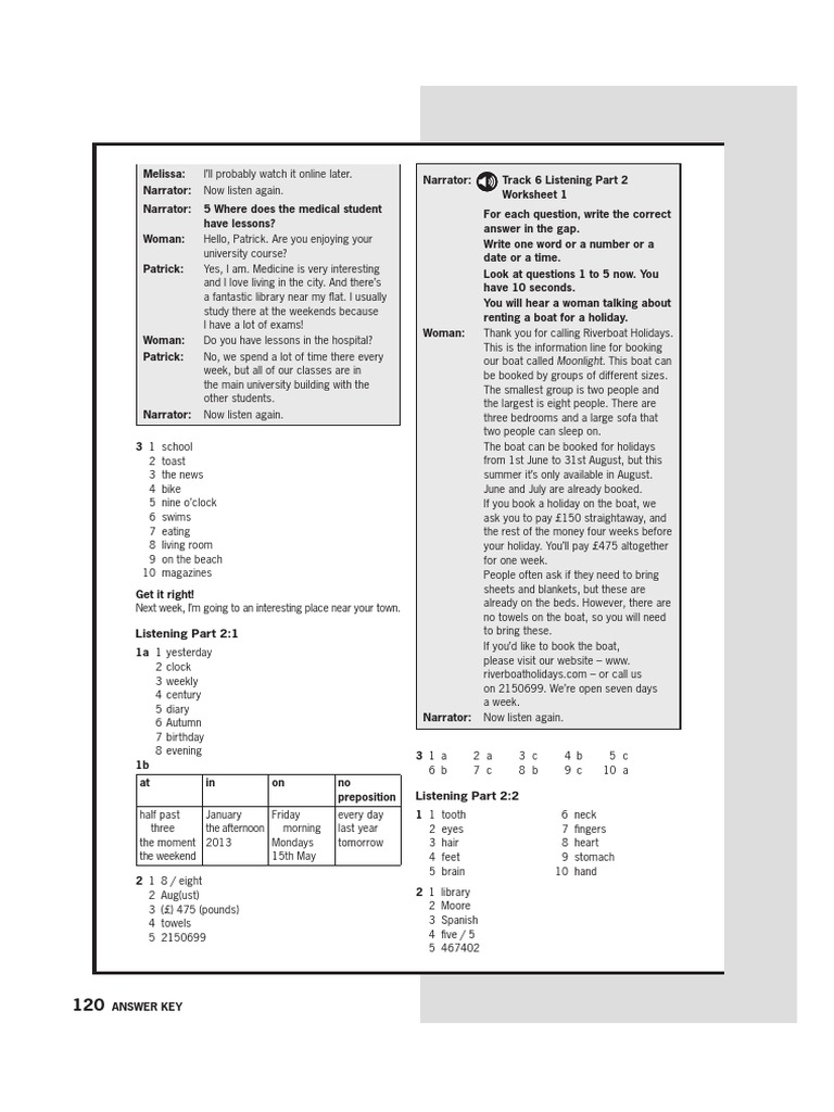Listening Part 2:1 | PDF