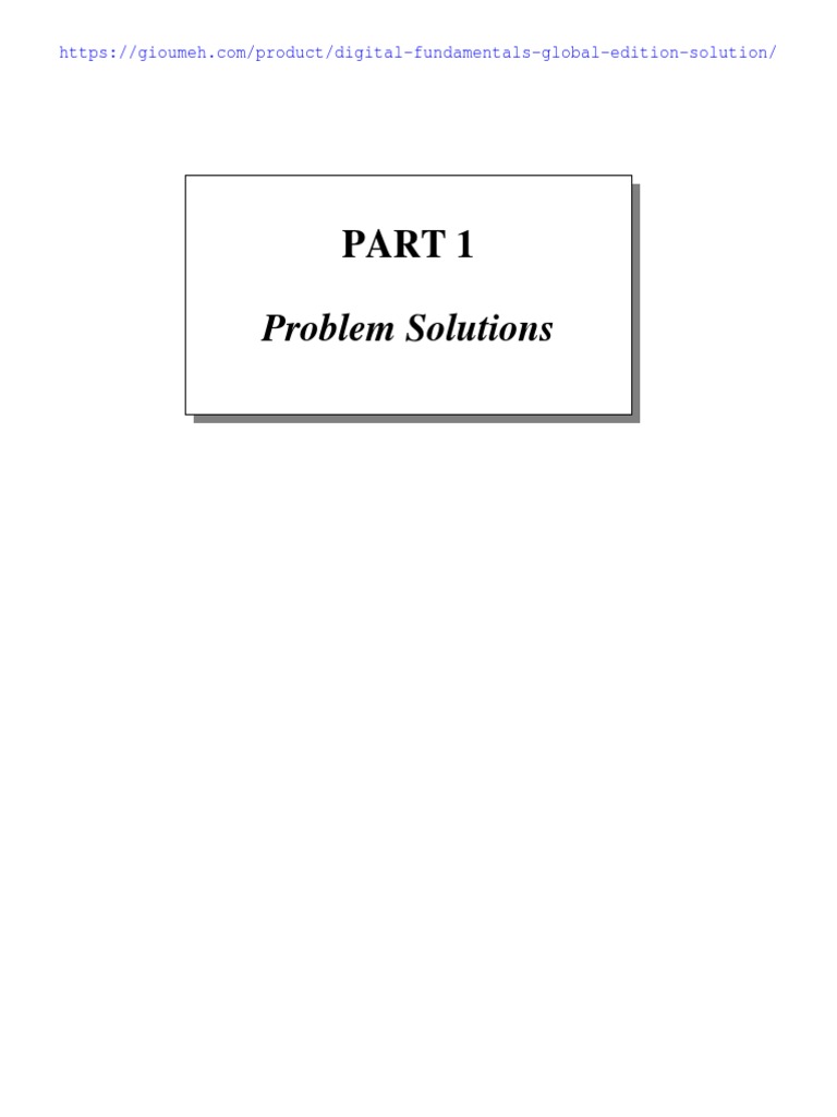 Problem Solutions | PDF | Hardware Description Language | Logic Gate