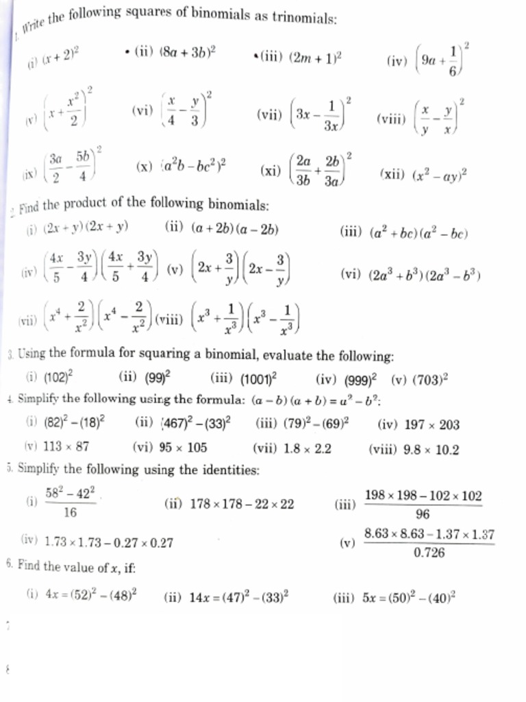 Multiplication Algebra Using Identities-Final | PDF