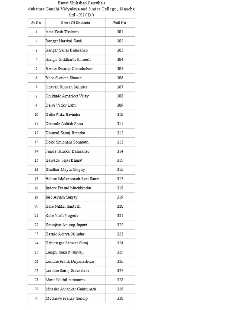 Xi D List | PDF