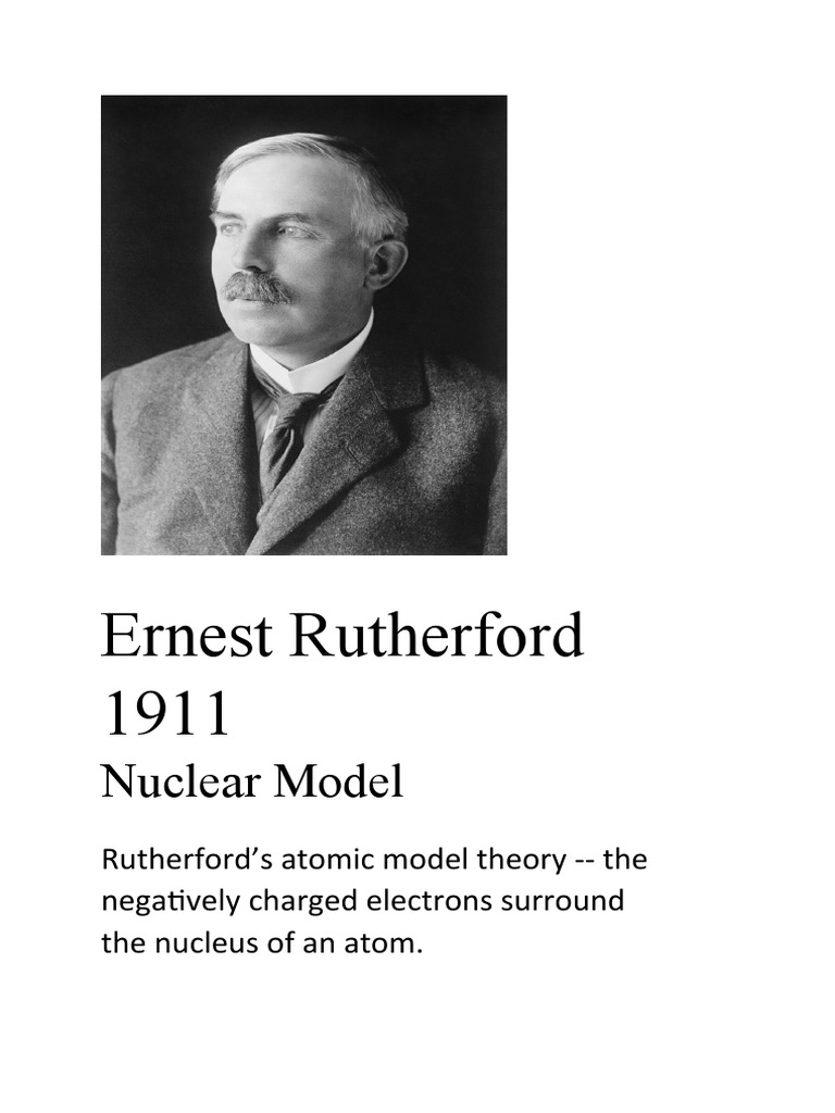 Ernest Rutherford 1911 | PDF