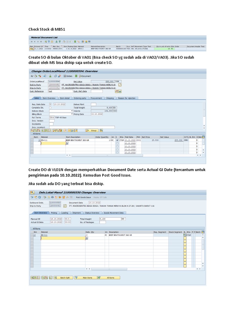 Handling PGI Salah TGL Reverse | PDF