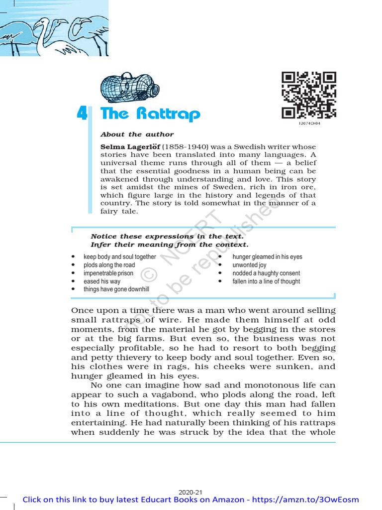 © Ncert Not To Be Republished: The Rattrap 44444 | PDF