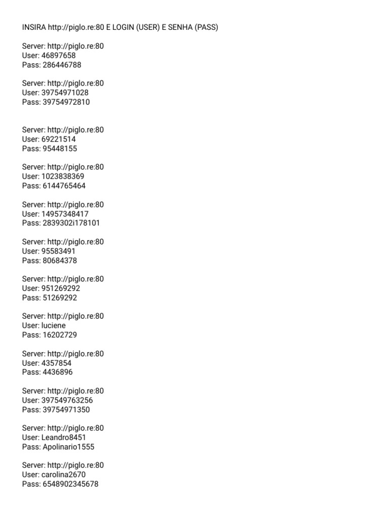 Brazuca Senhas | PDF