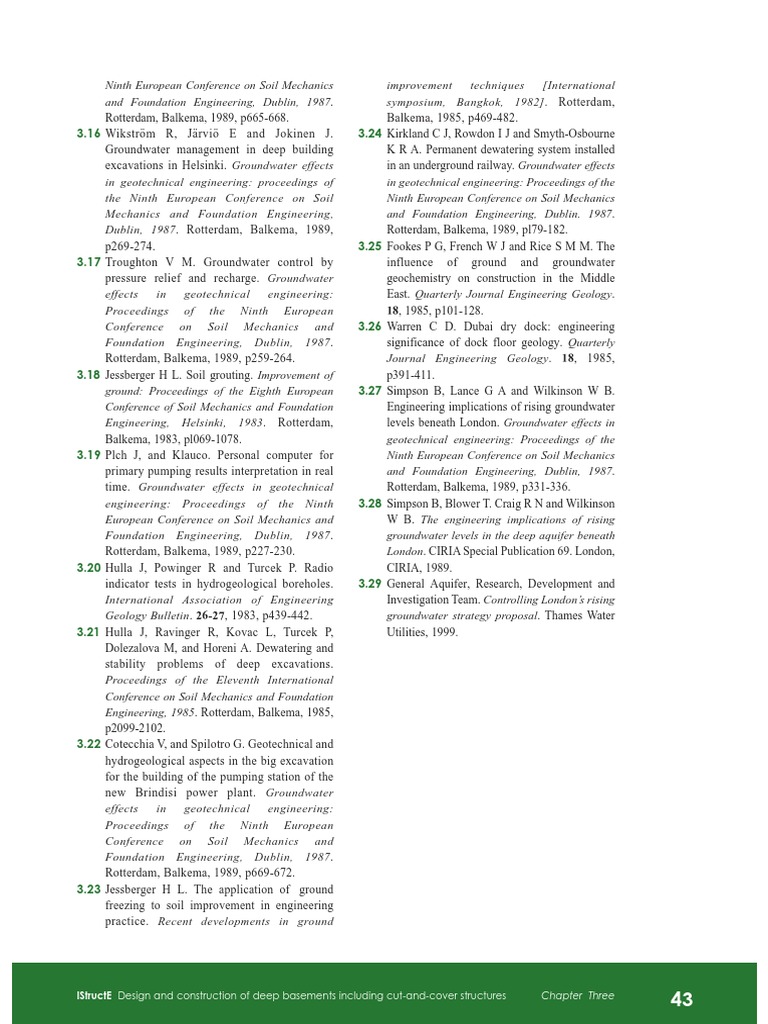Design and construction of deep basements including cut-and-cover ...