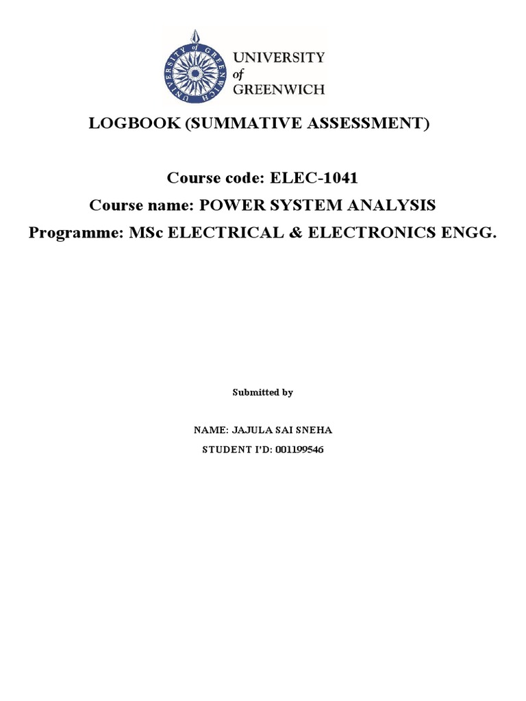 LOGBOOK | PDF | Electric Power Transmission | Ac Power