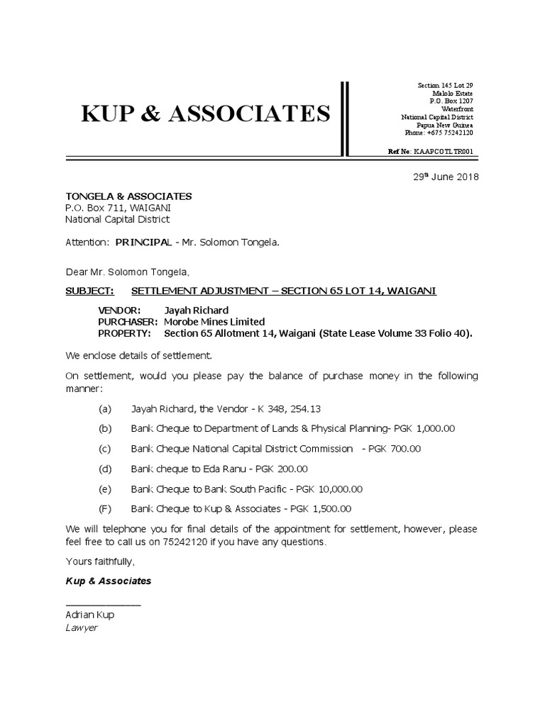 Letters - Conveyancing | PDF | Banks | Conveyancing